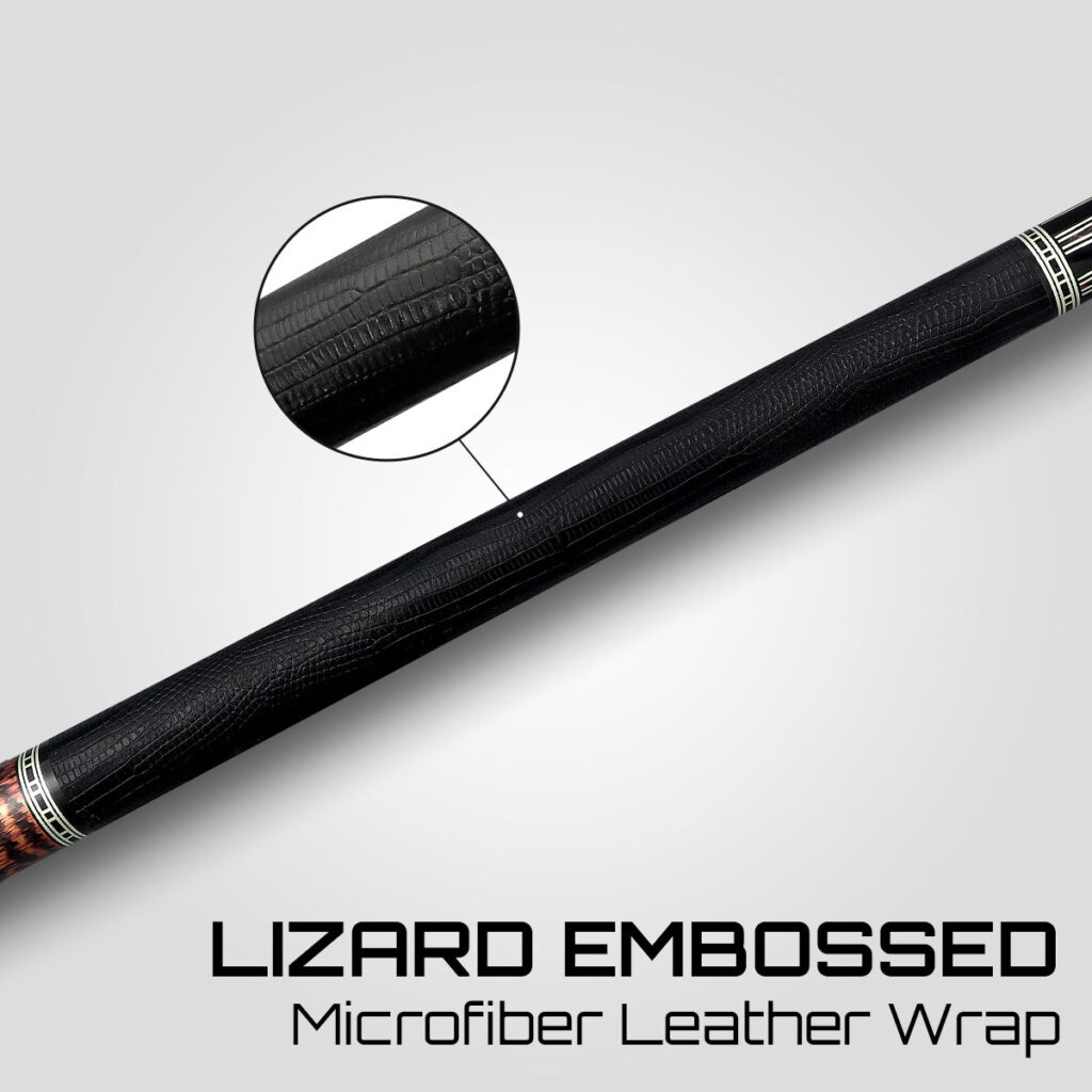 Rhino RETRÔ Snake Pool Cue | Unique Design Carbon Cue - HDMPool